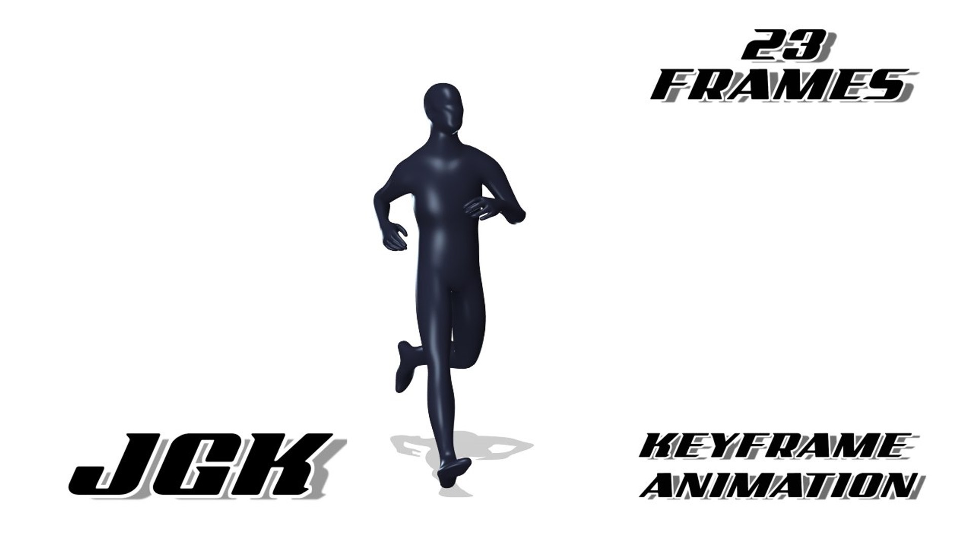 Man Jogging Start Loop Stop - TurboSquid 929619