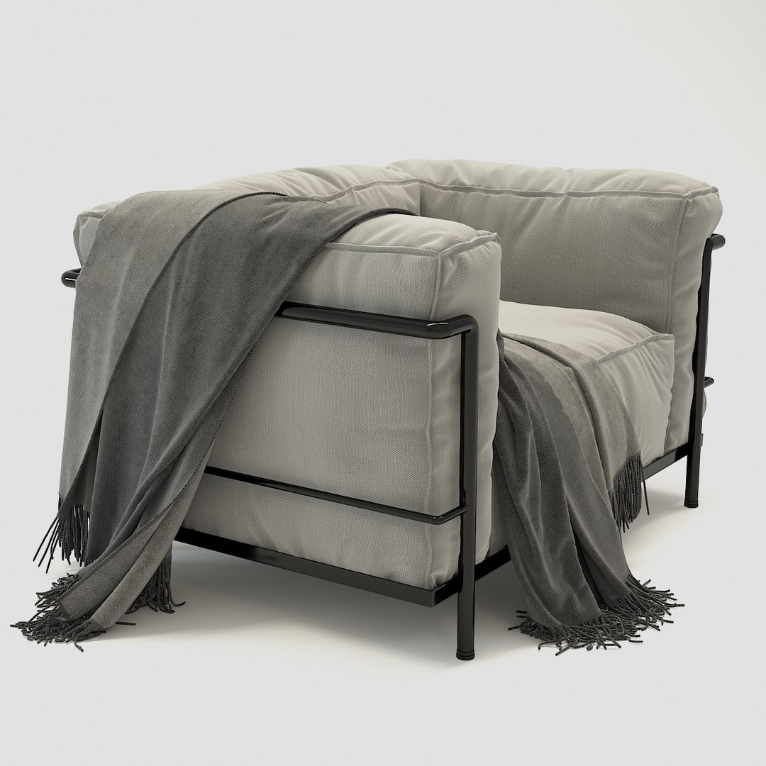 3d Model Cassina Lc3 Outdoor