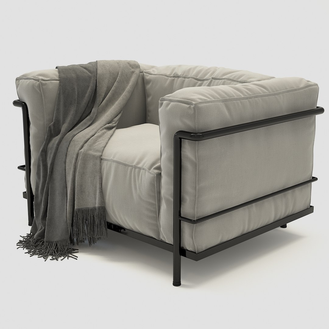 3d Model Cassina Lc3 Outdoor