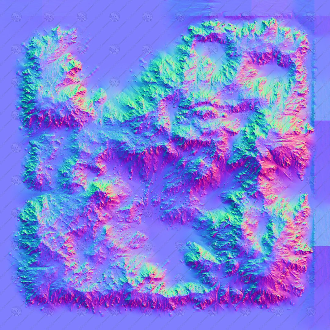 Grassy Fantasy Terrain - TurboSquid 935374