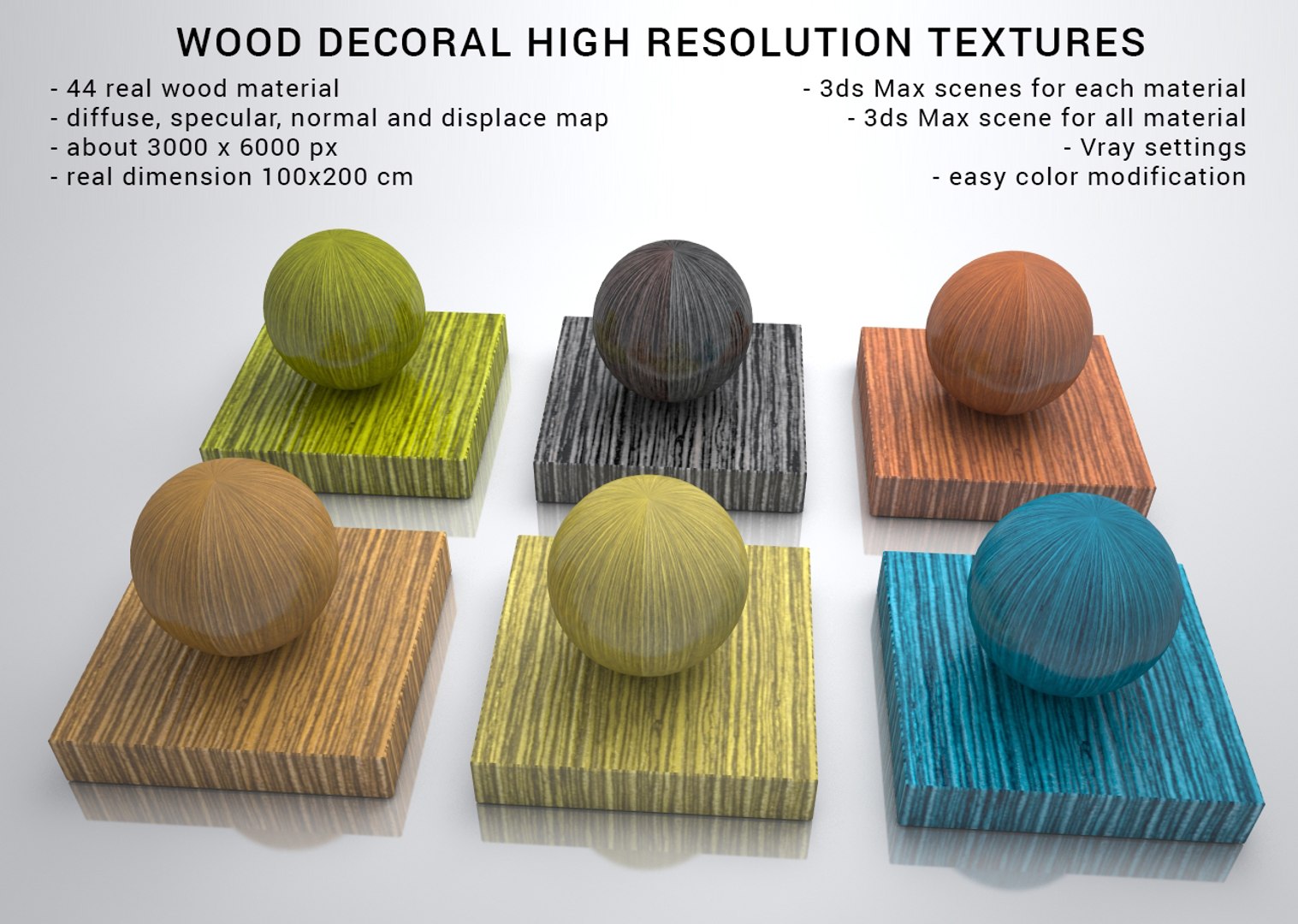 wood decoral maps and materials - TurboSquid 946129