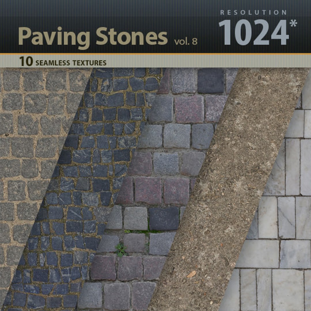 Paving Stones Textures 1024x1024 Vol.8 - TurboSquid 926819