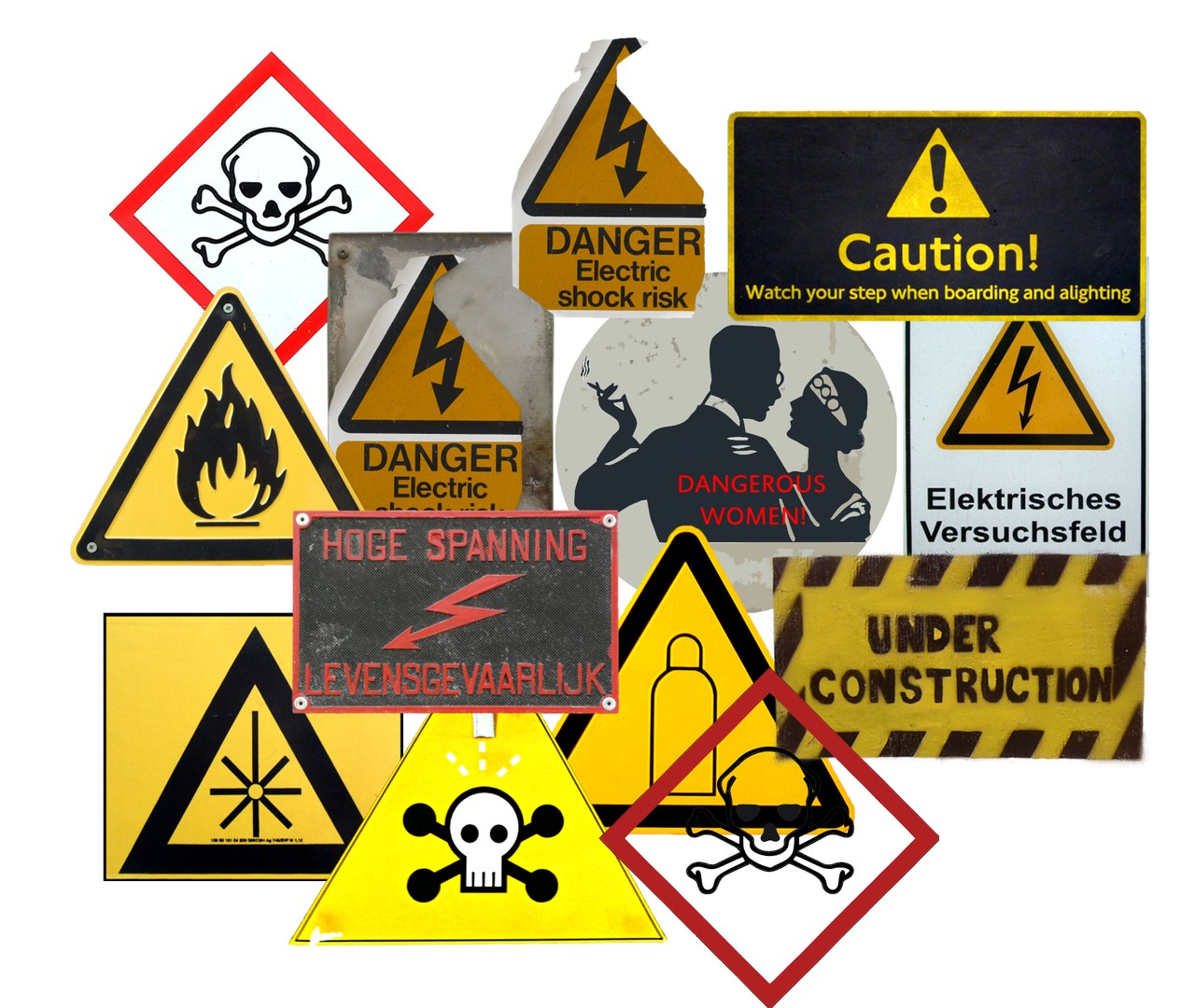 Signs of danger textures - TurboSquid 962251