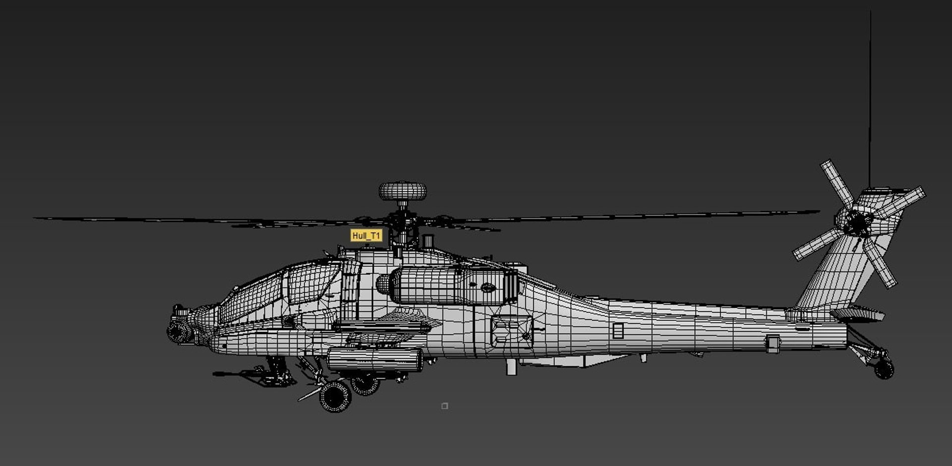 Maya Boeing Apache Helicopter