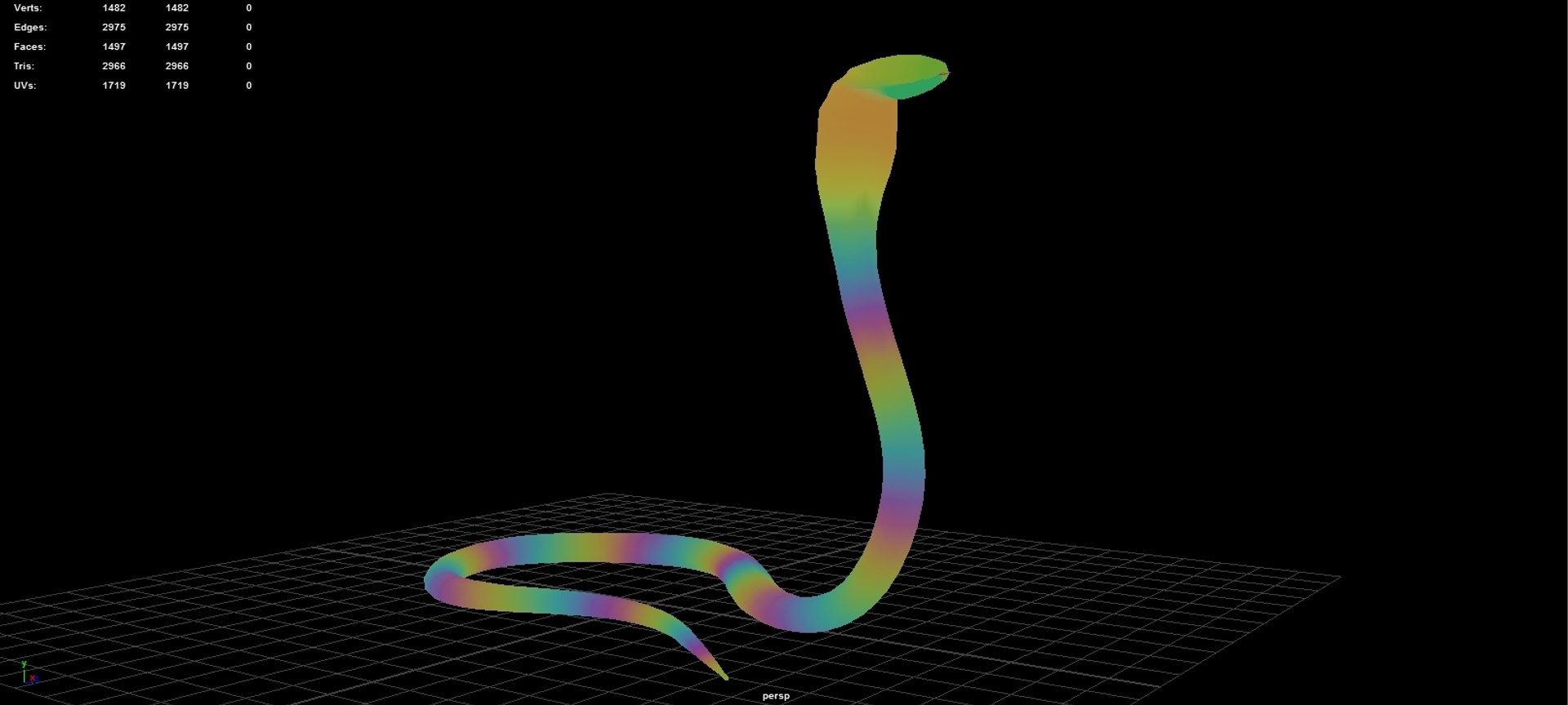 3d Model Cobra Rigged Animations