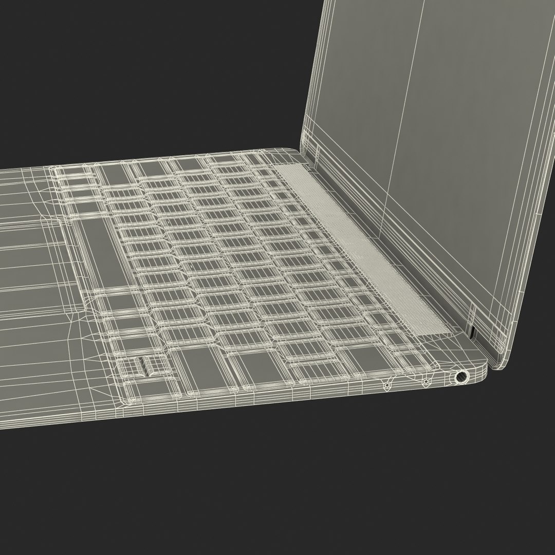 3d model generic laptop 3