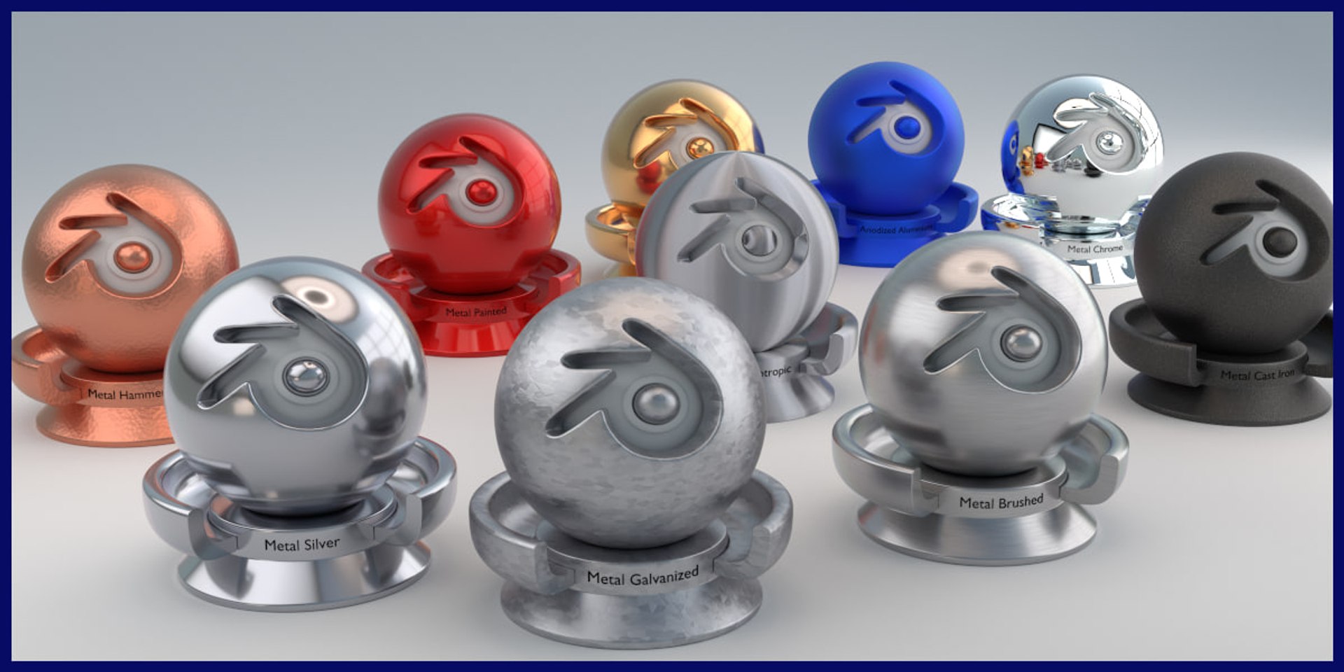 Blender Cycles Metals Shader Pack - TurboSquid 992322