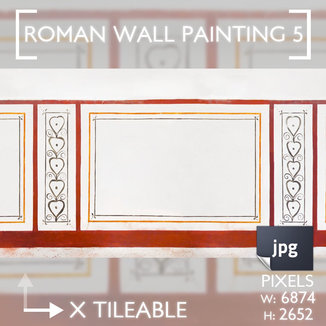 Roman Wall Painting Scheme 5 - TurboSquid 993581