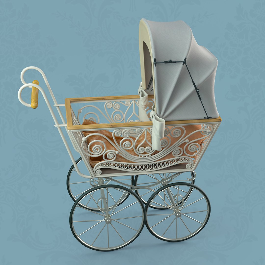 3d Vintage Perambulator