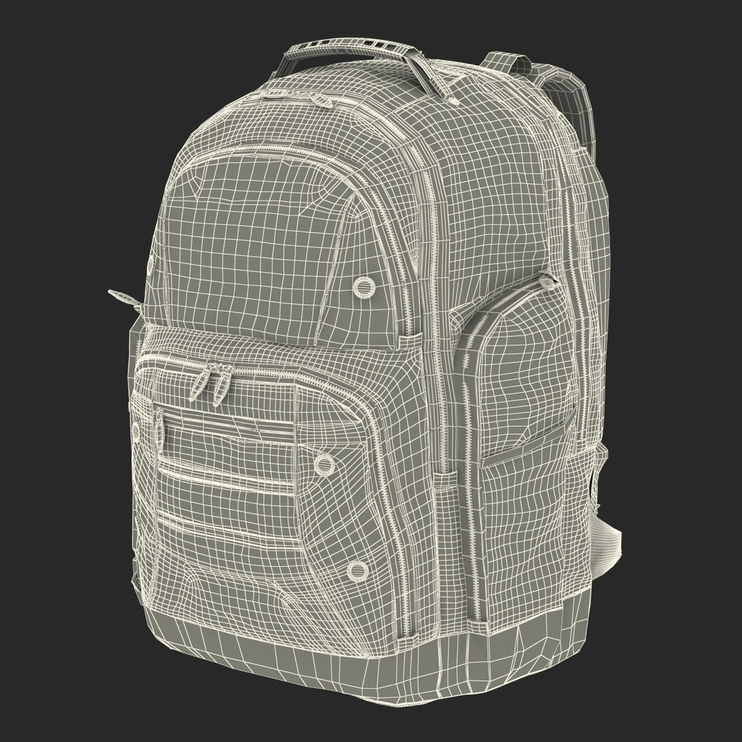 3d Backpack 2 Generic Model