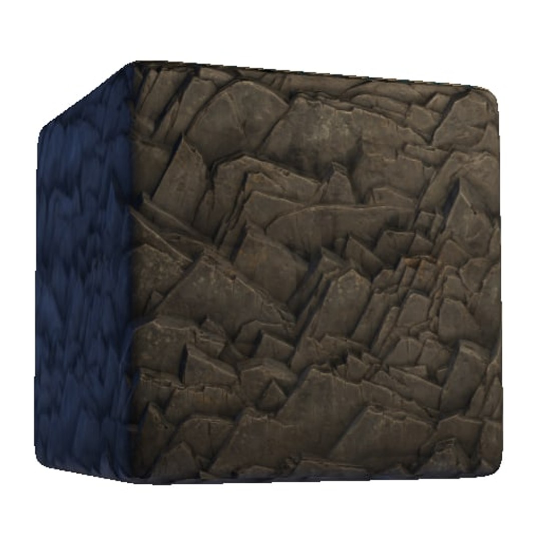 Angled Rock Wall - TurboSquid 1013820