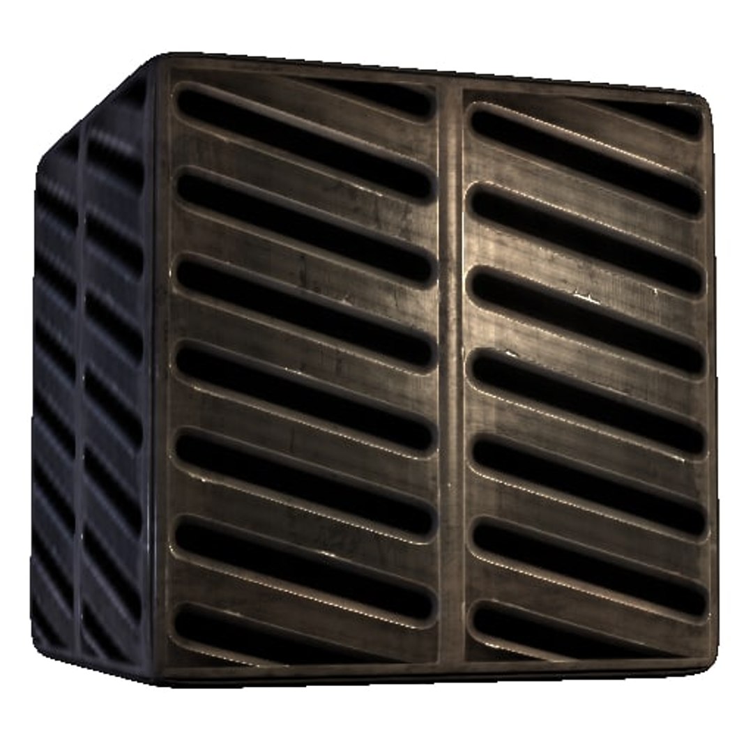 Angled Slat Steel Grating - TurboSquid 1013822