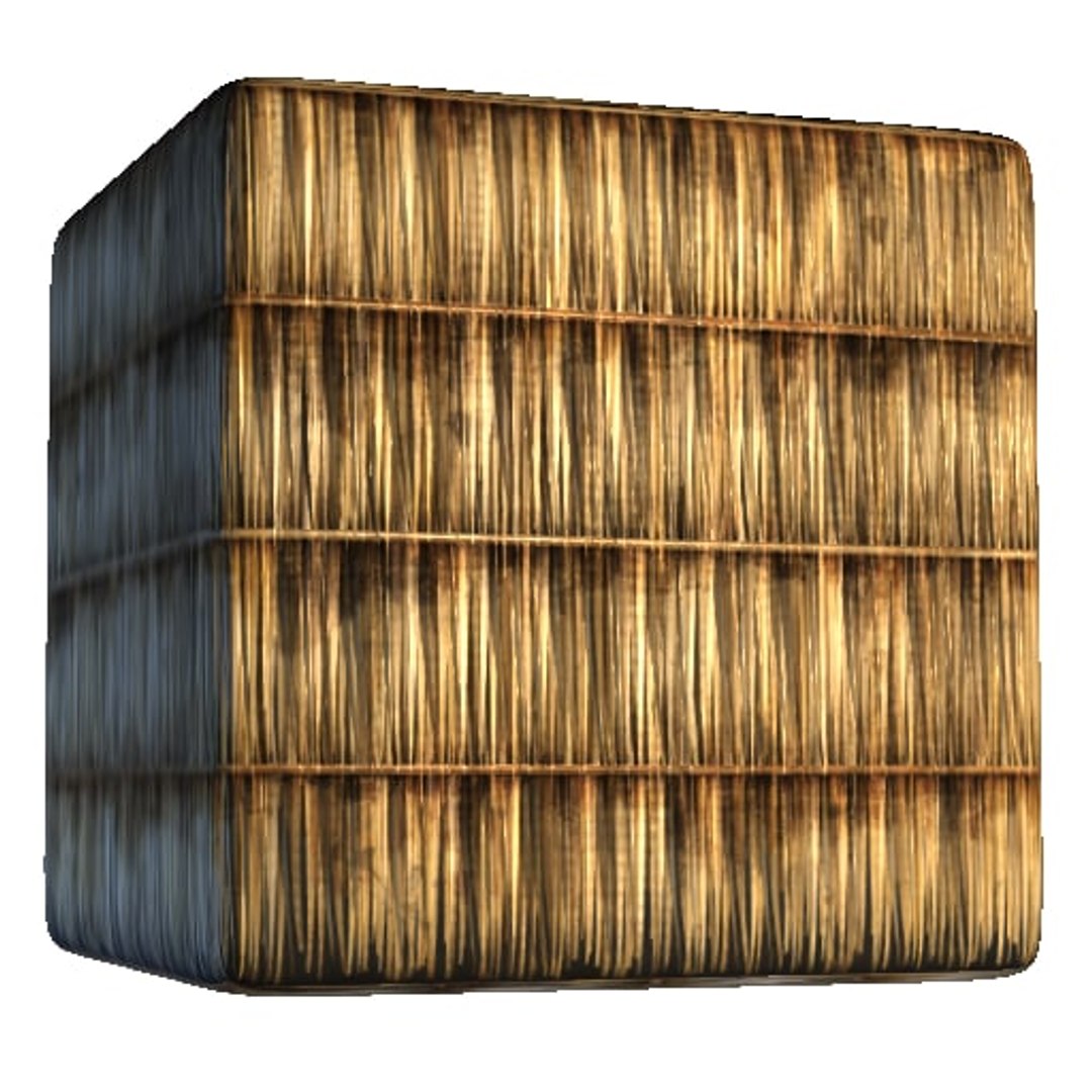 Dirty Thatch Roof - TurboSquid 1015314