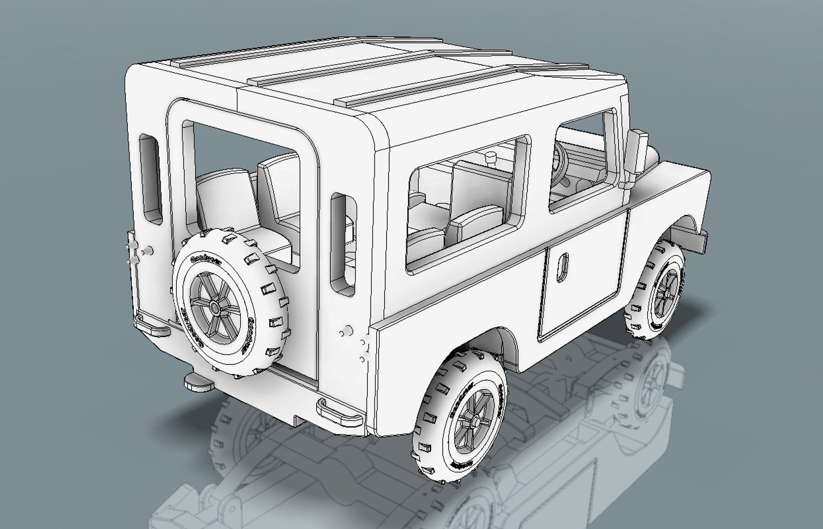 3d toy modeled autodesk