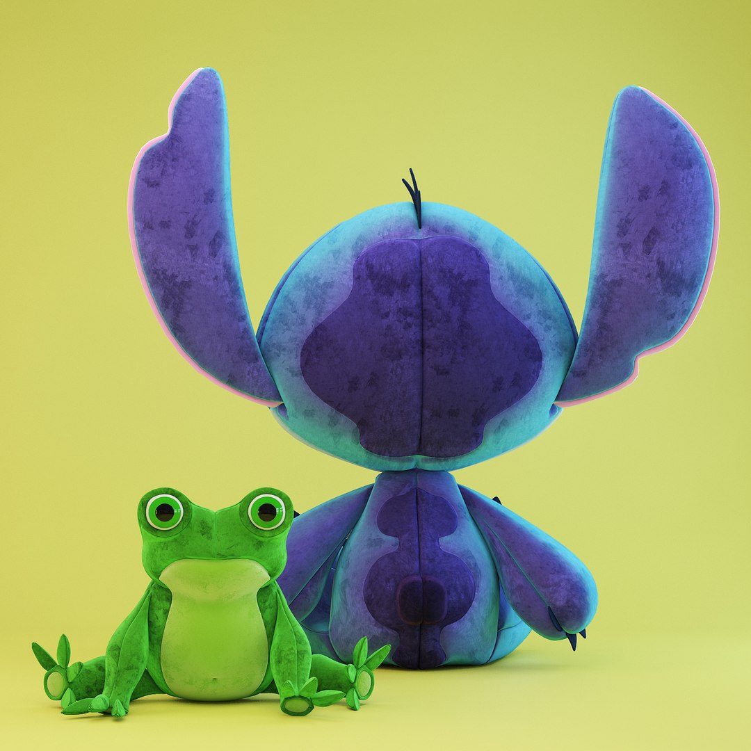 Stitch Frog Toys 3d Model