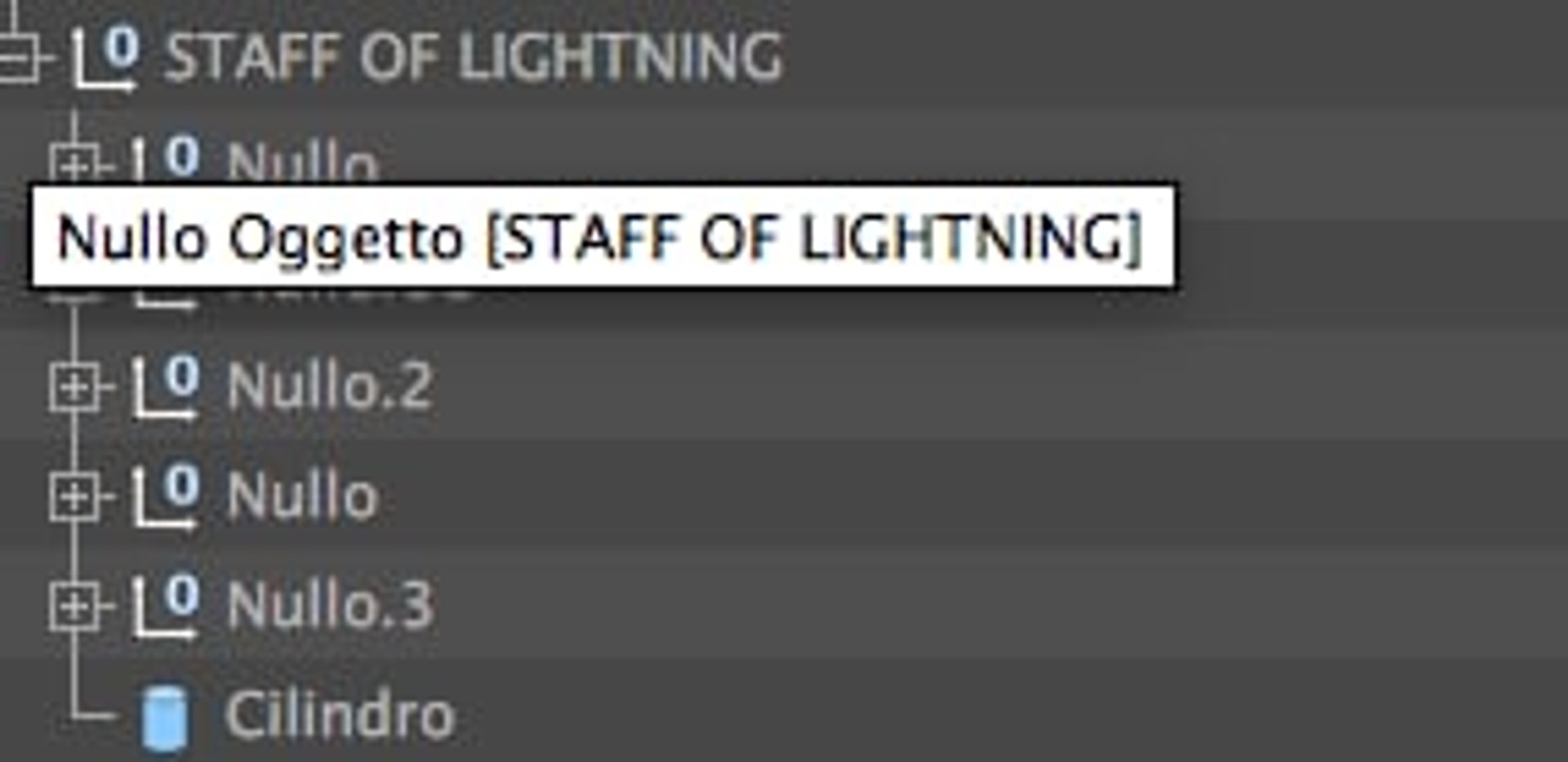 Staff Lightning 3d Model