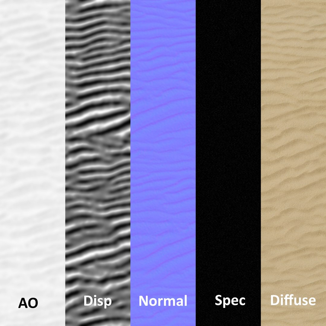 Sand Material & Texture 4K - TurboSquid 1065774