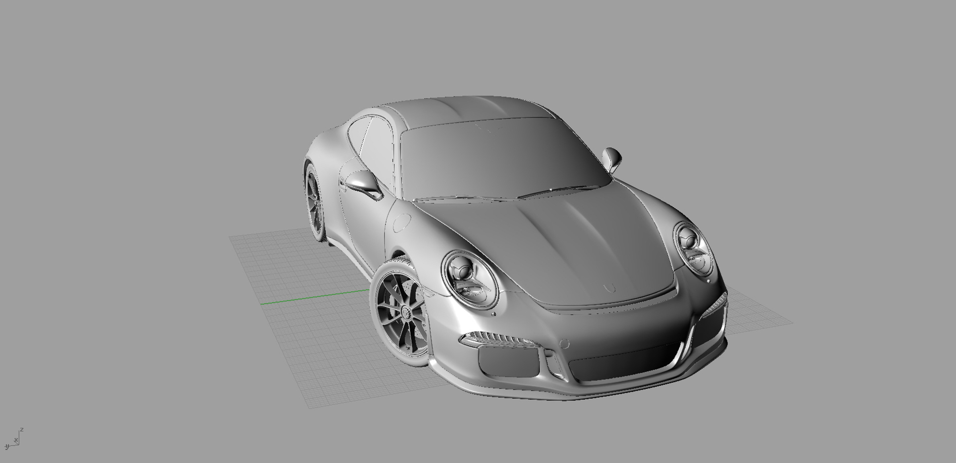 Porsche 911 R 2016 3d Model