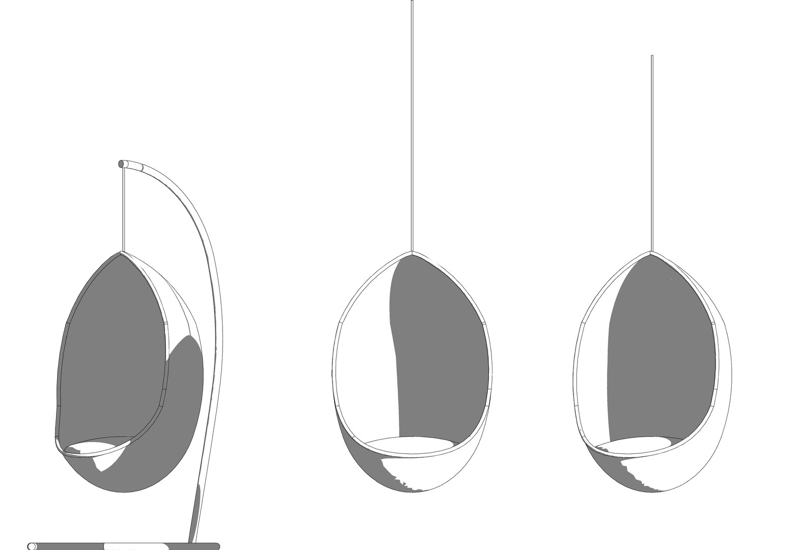 Revit Hanging Egg Chair 01 - TurboSquid 1068027