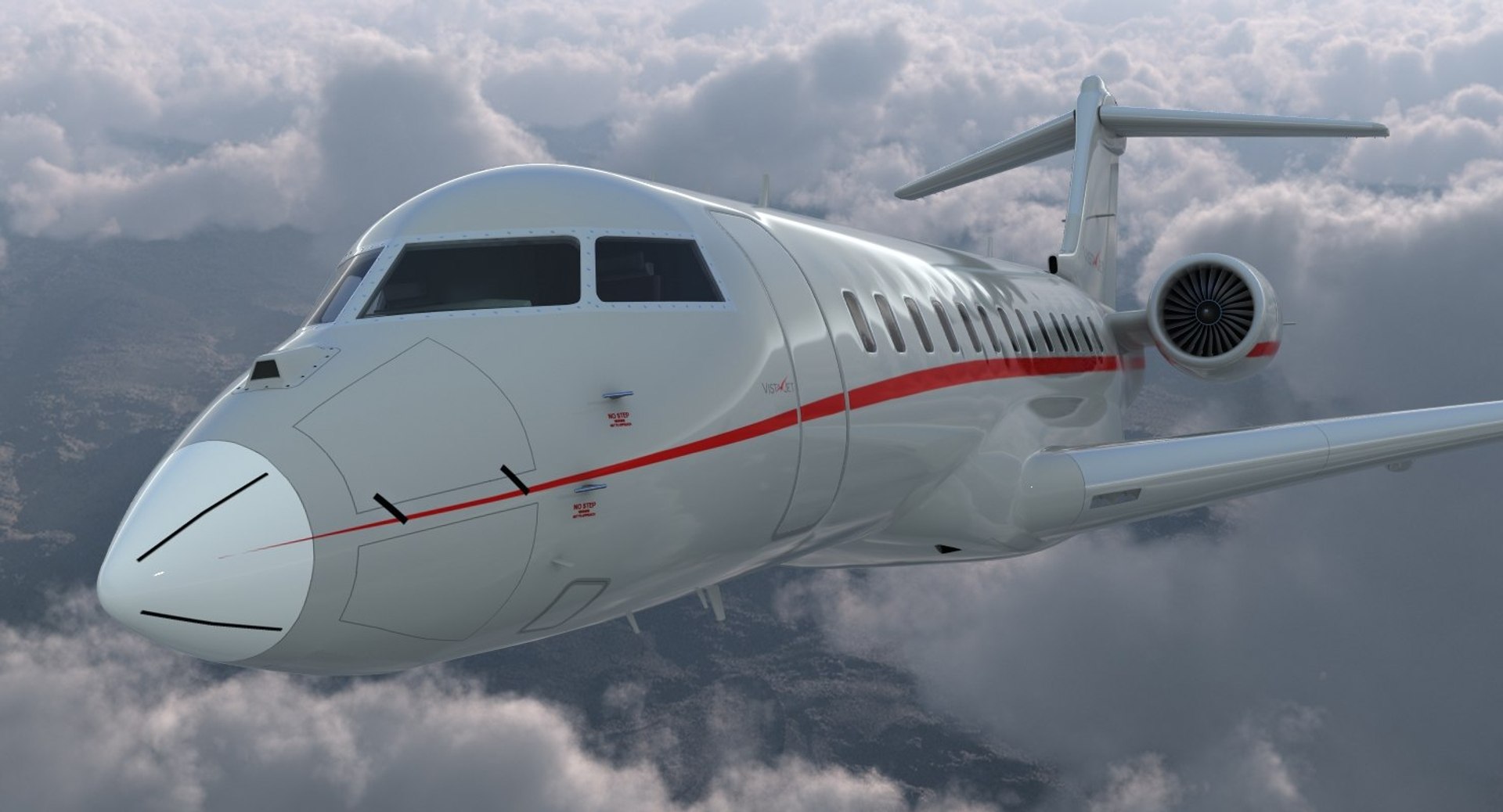 3d Business Jet Global 6000 Model