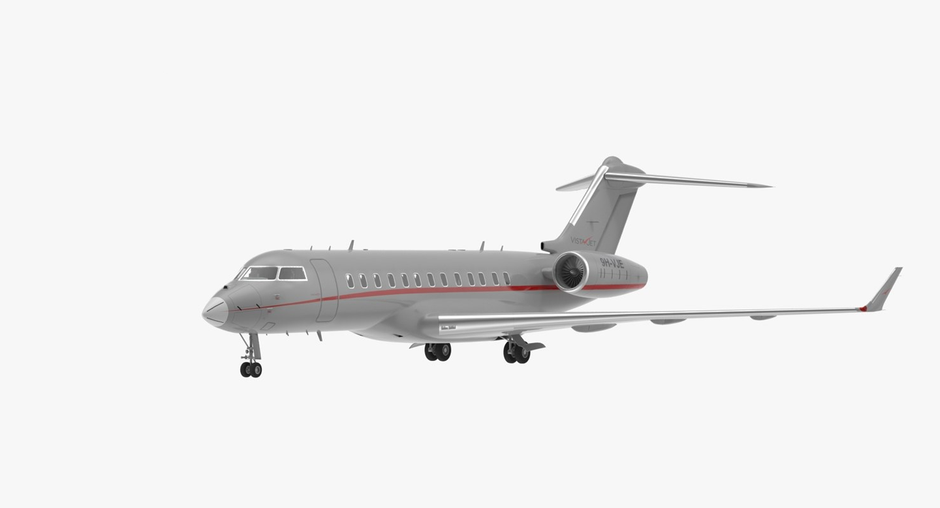 3d Business Jet Global 6000 Model