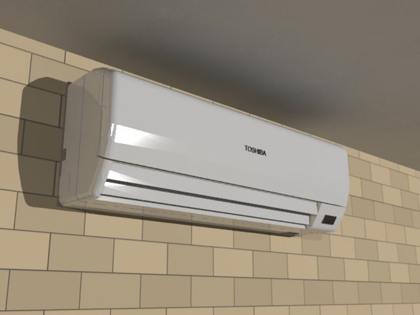 AC Split Indoor Unit - TurboSquid 1084113