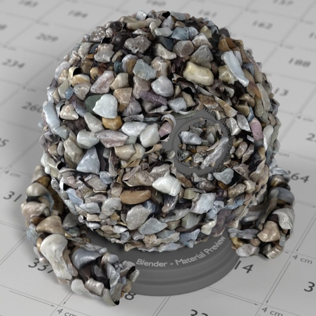 Stone Gravel Material for Blender Cycles - TurboSquid 1101952