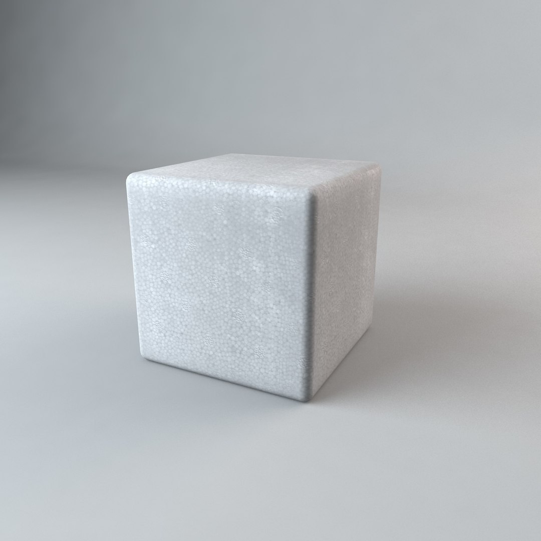 3d Styrofoam Package Model