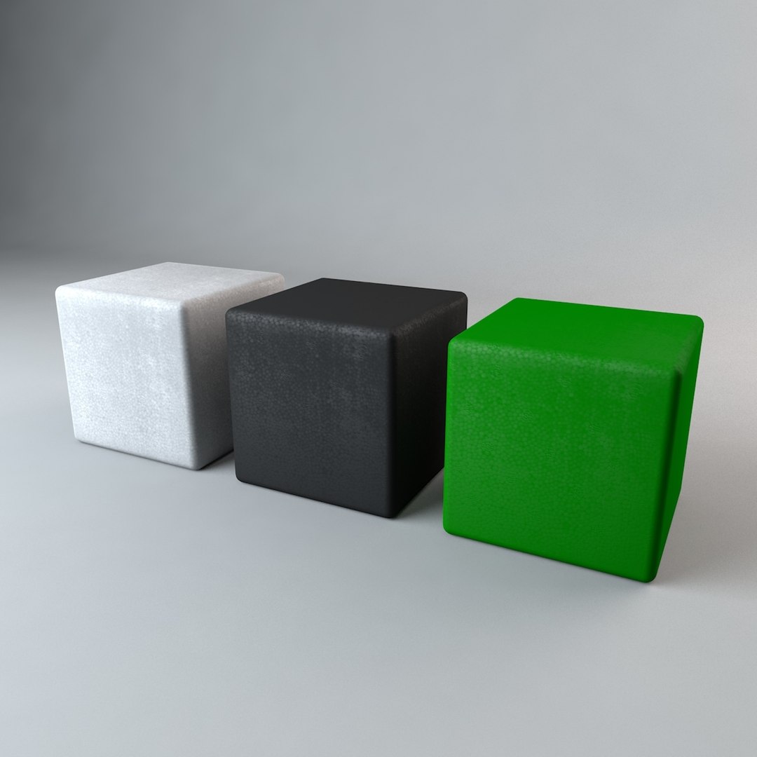 3d Styrofoam Package Model