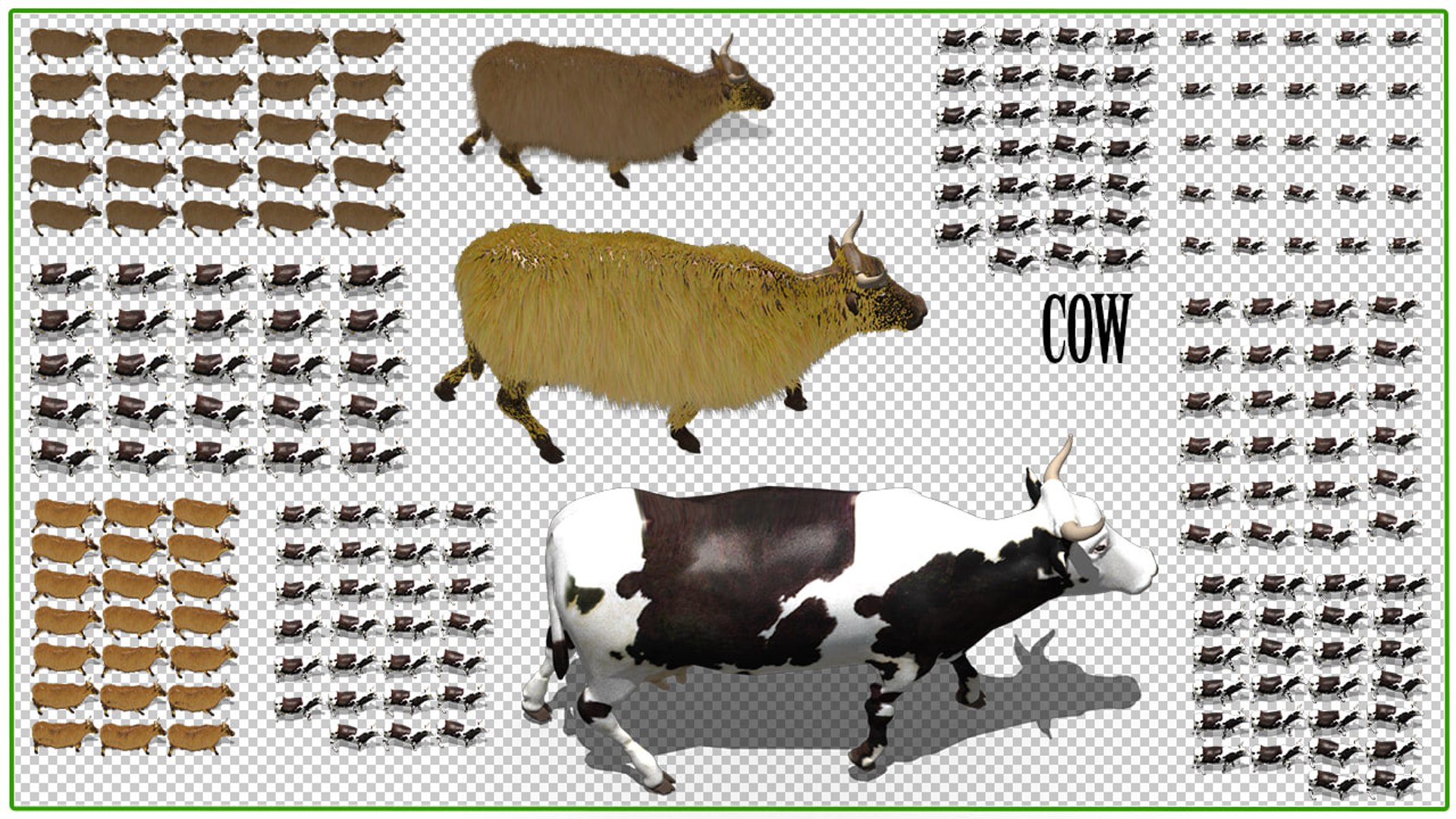 2D Animated Animals - TurboSquid 1109538