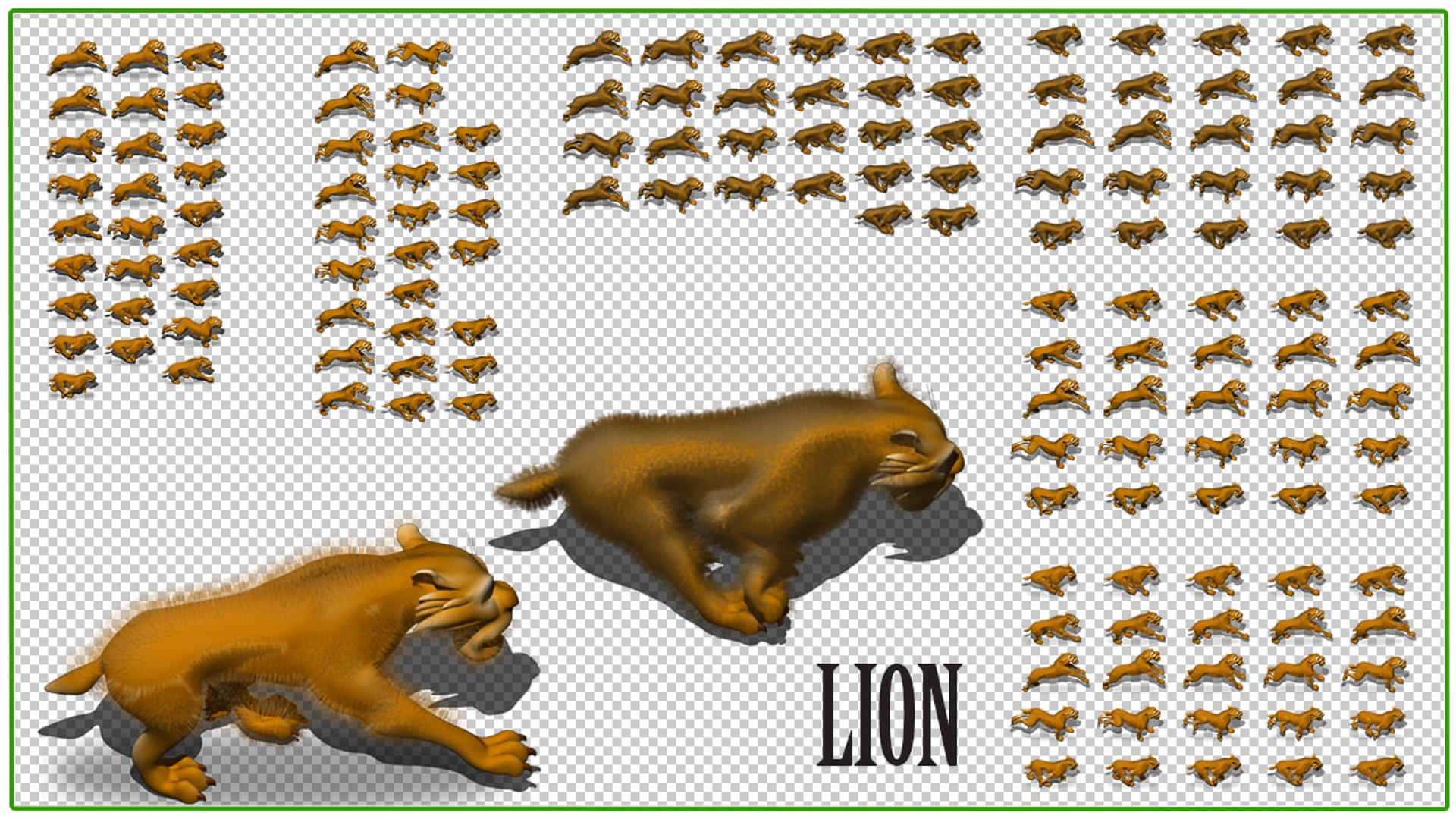 2D Animated Animals - TurboSquid 1109538