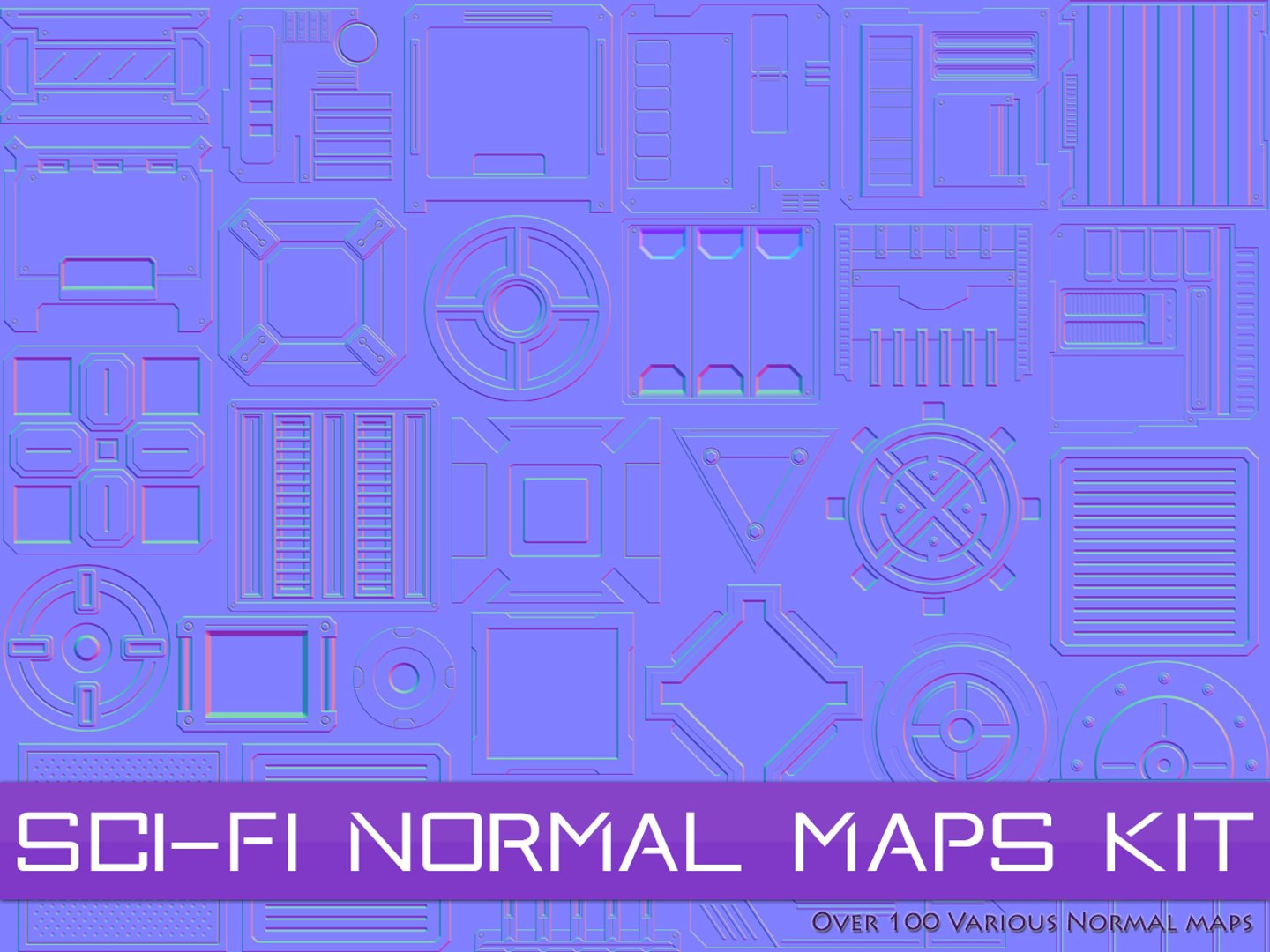 Sci-Fi Normal Maps Kit - TurboSquid 1112970