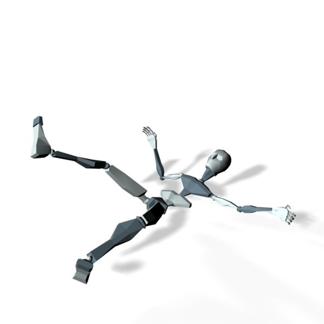 Action hero bumped falling back - TurboSquid 1113528