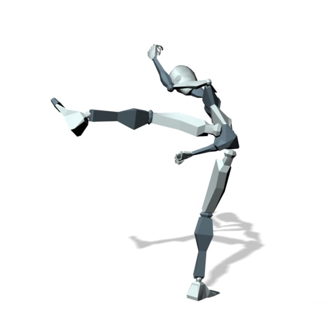 Back Kick - TurboSquid 653150