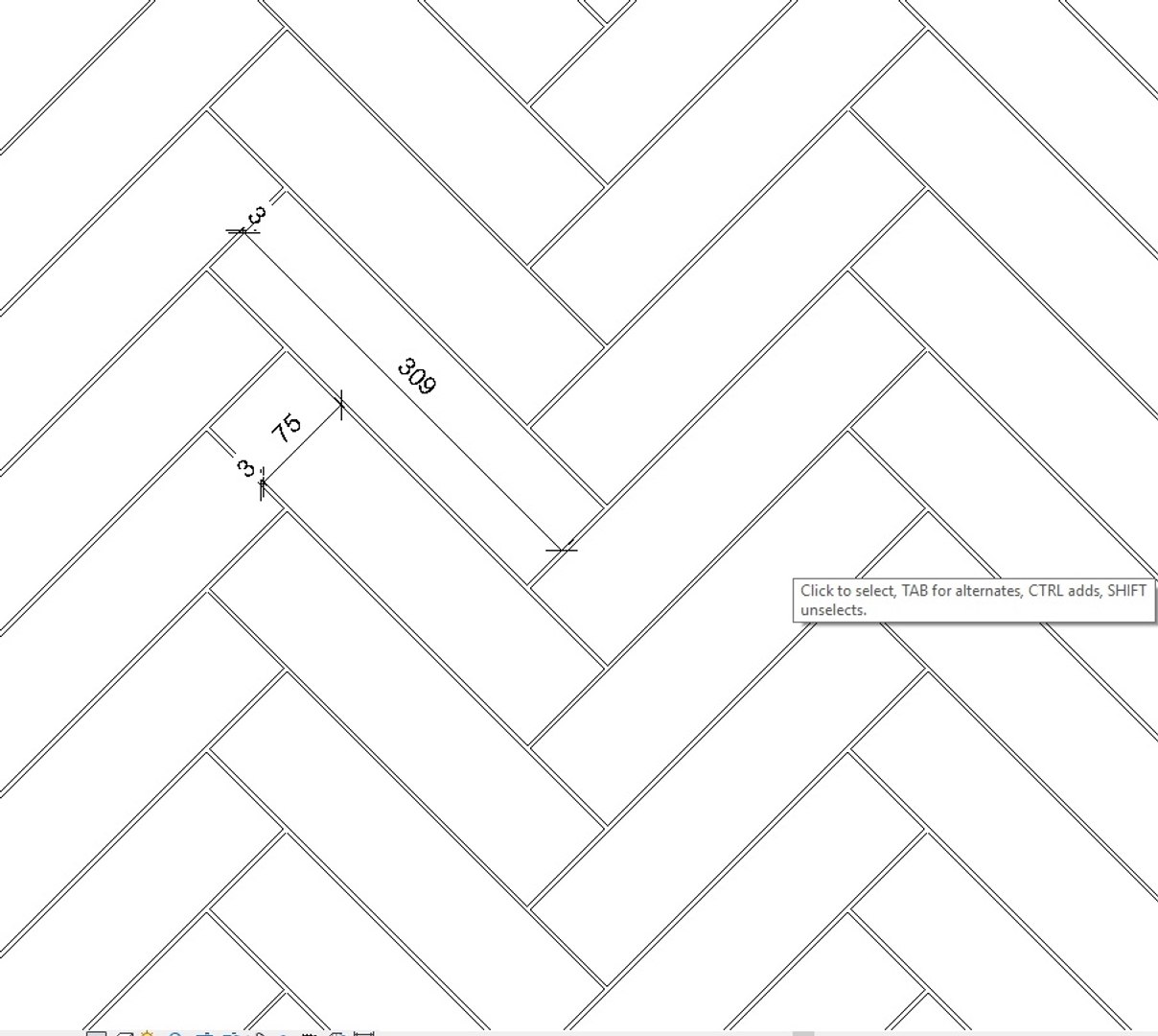 Revit Hatch Pattern- Herringbone 2 - TurboSquid 1134440