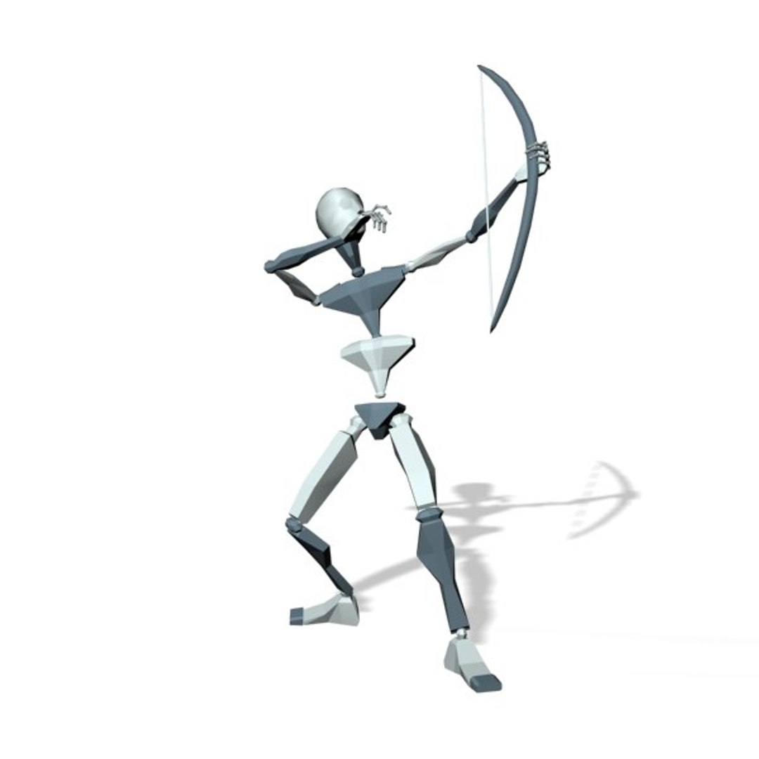 Archer run and shoot - TurboSquid 586667