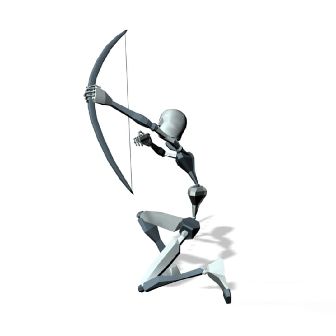 Archer run and shoot - TurboSquid 586667