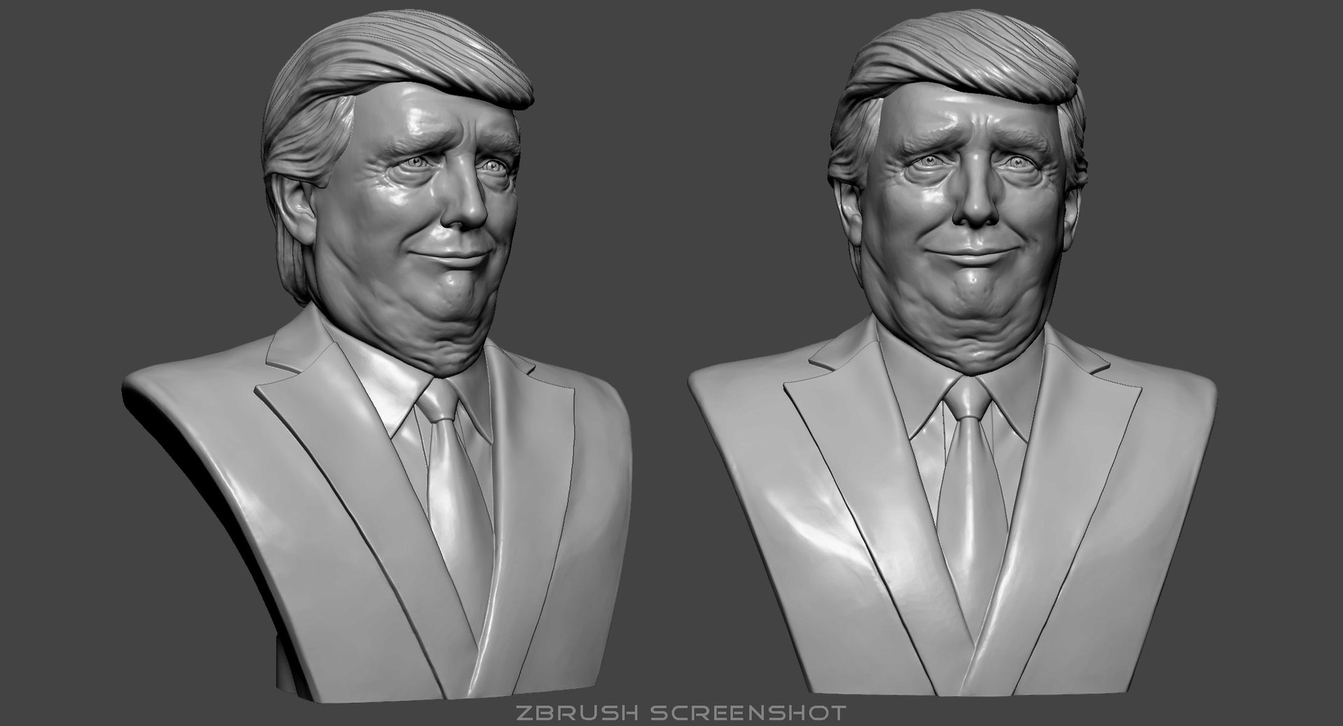 3d Model Donald Trump Emotion 2