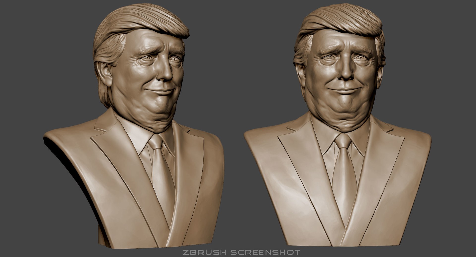 3d Model Donald Trump Emotion 2