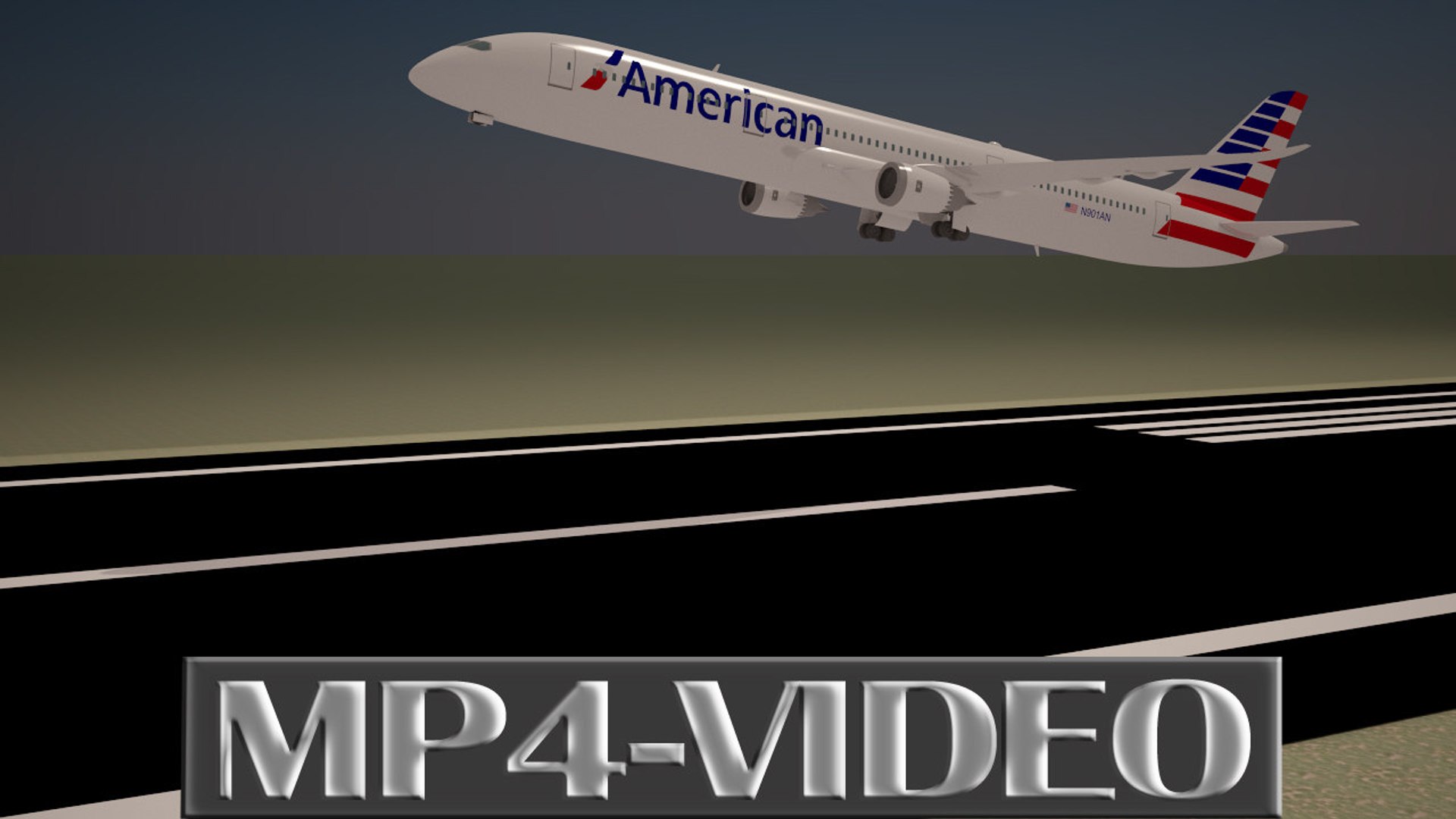 3D Animation Video Of Aircraft Take Off, Part -1. - TurboSquid 1139561