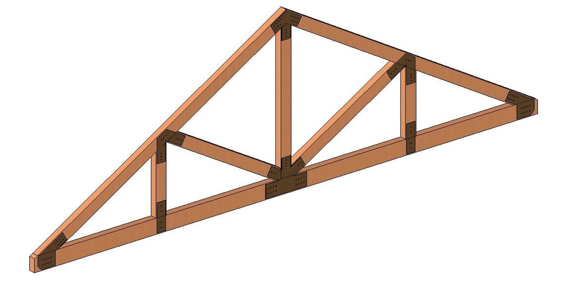 Parametric Howe Truss With Hardware - TurboSquid 1145305