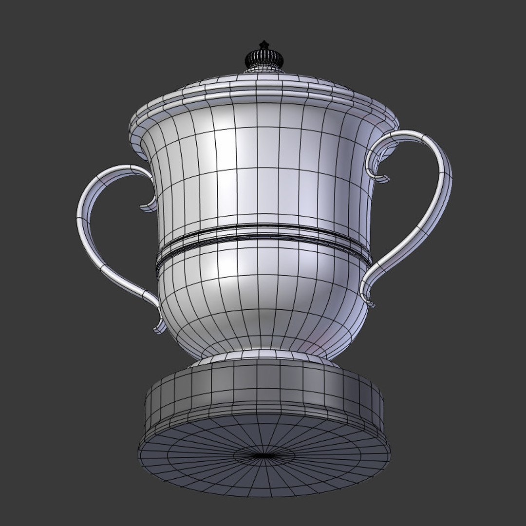 3d Model Football Trophy