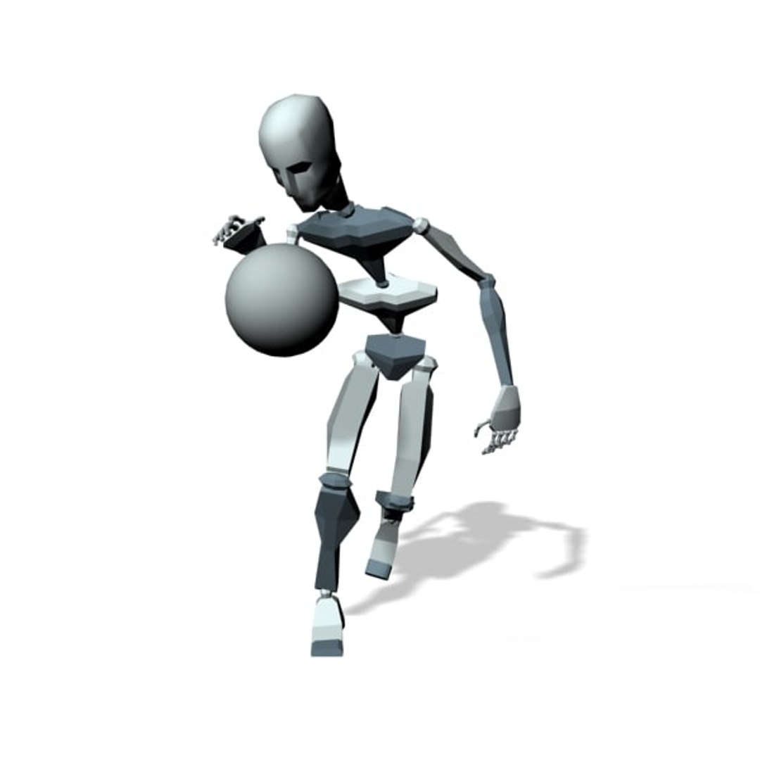 Basketball dribble jump shoot - TurboSquid 1151772