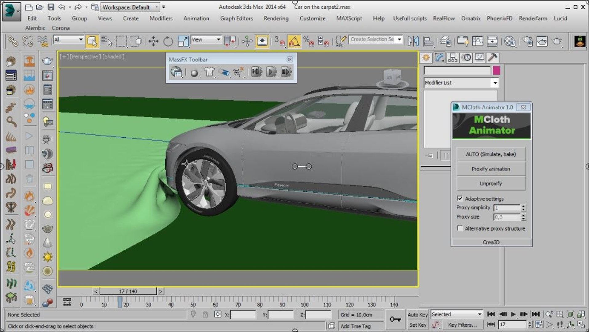 MCloth Animator [MassFX] - TurboSquid 1247827