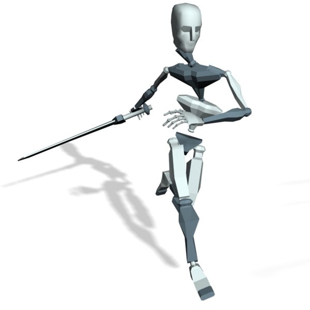 Swordsman running forward - TurboSquid 671116