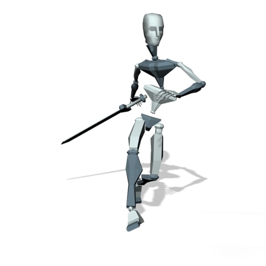 Swordsman running forward - TurboSquid 671116