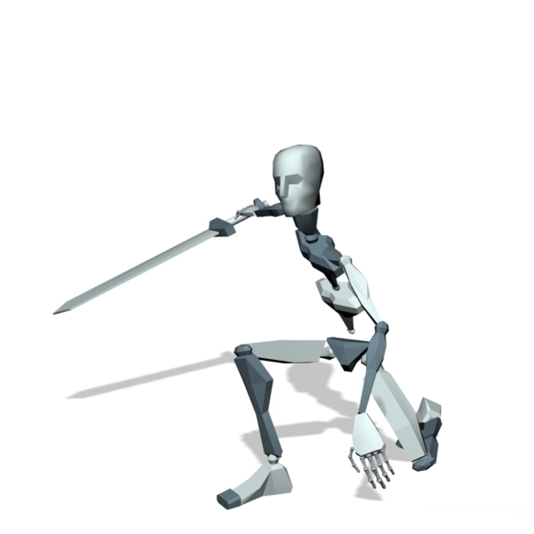 Swordsman Jump Swipe Attack - TurboSquid 1185516