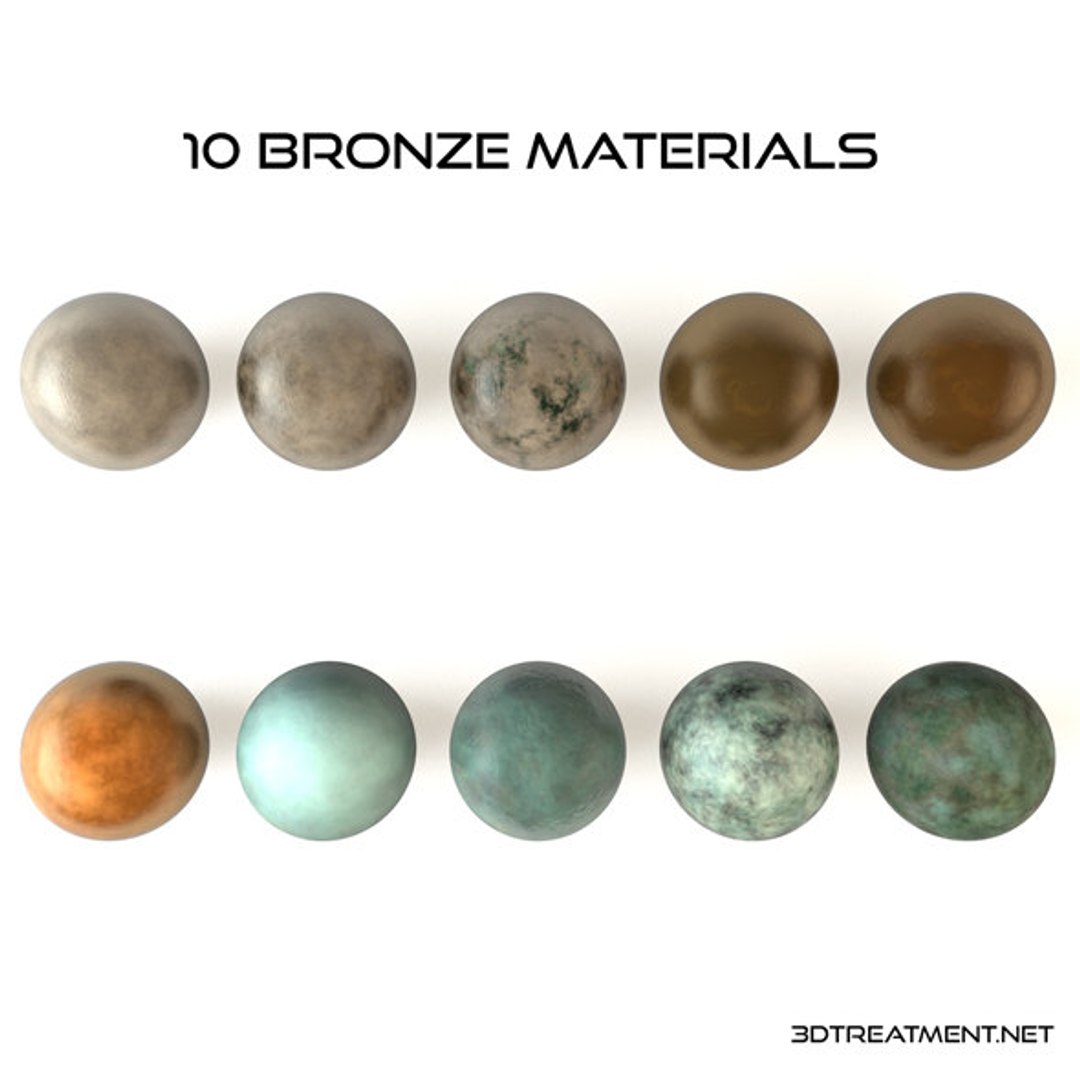 10 Bronze Material shaders for Cinema4d - TurboSquid 1253306