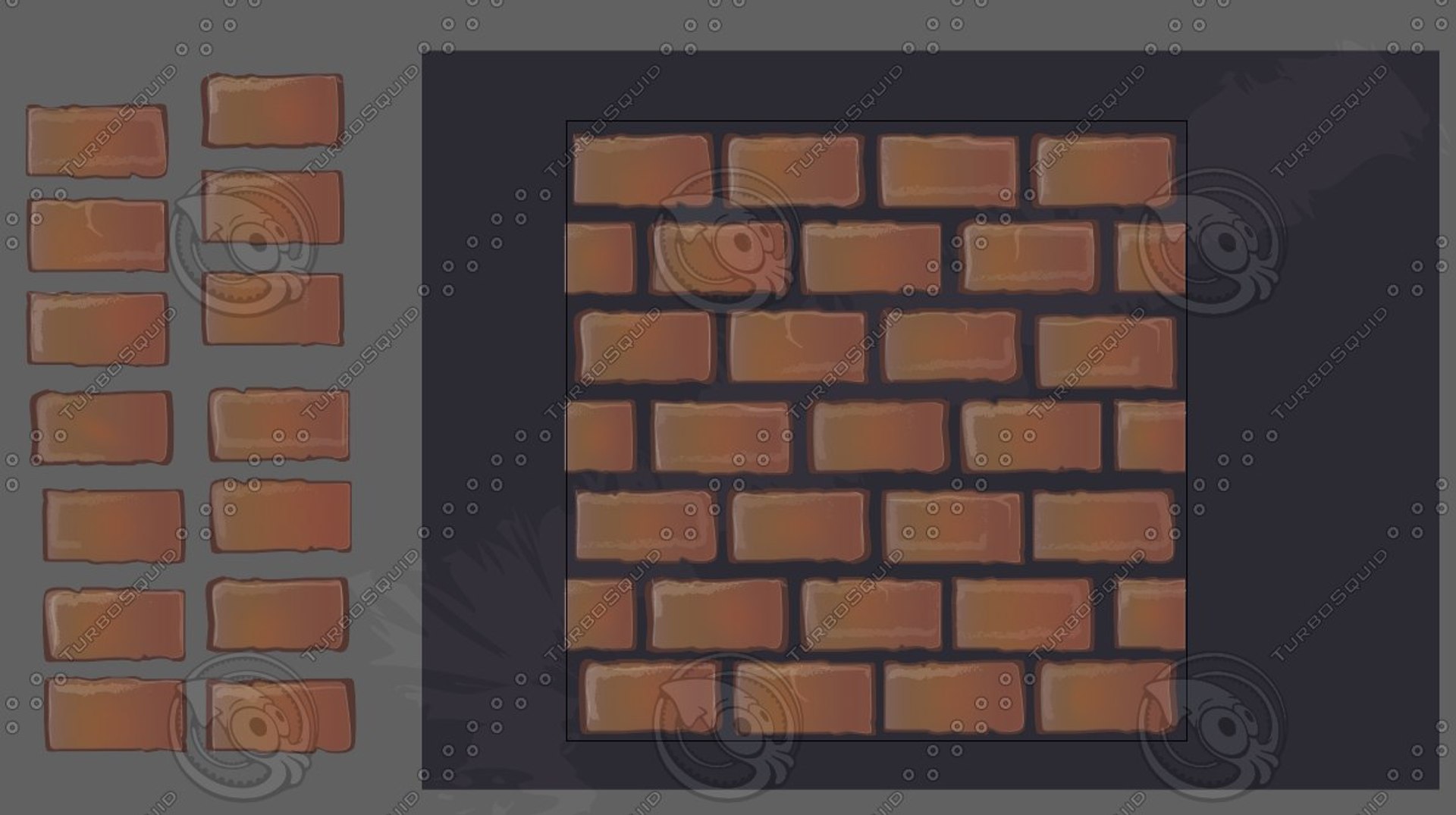 Cartoon Brick Texture - TurboSquid 1309688