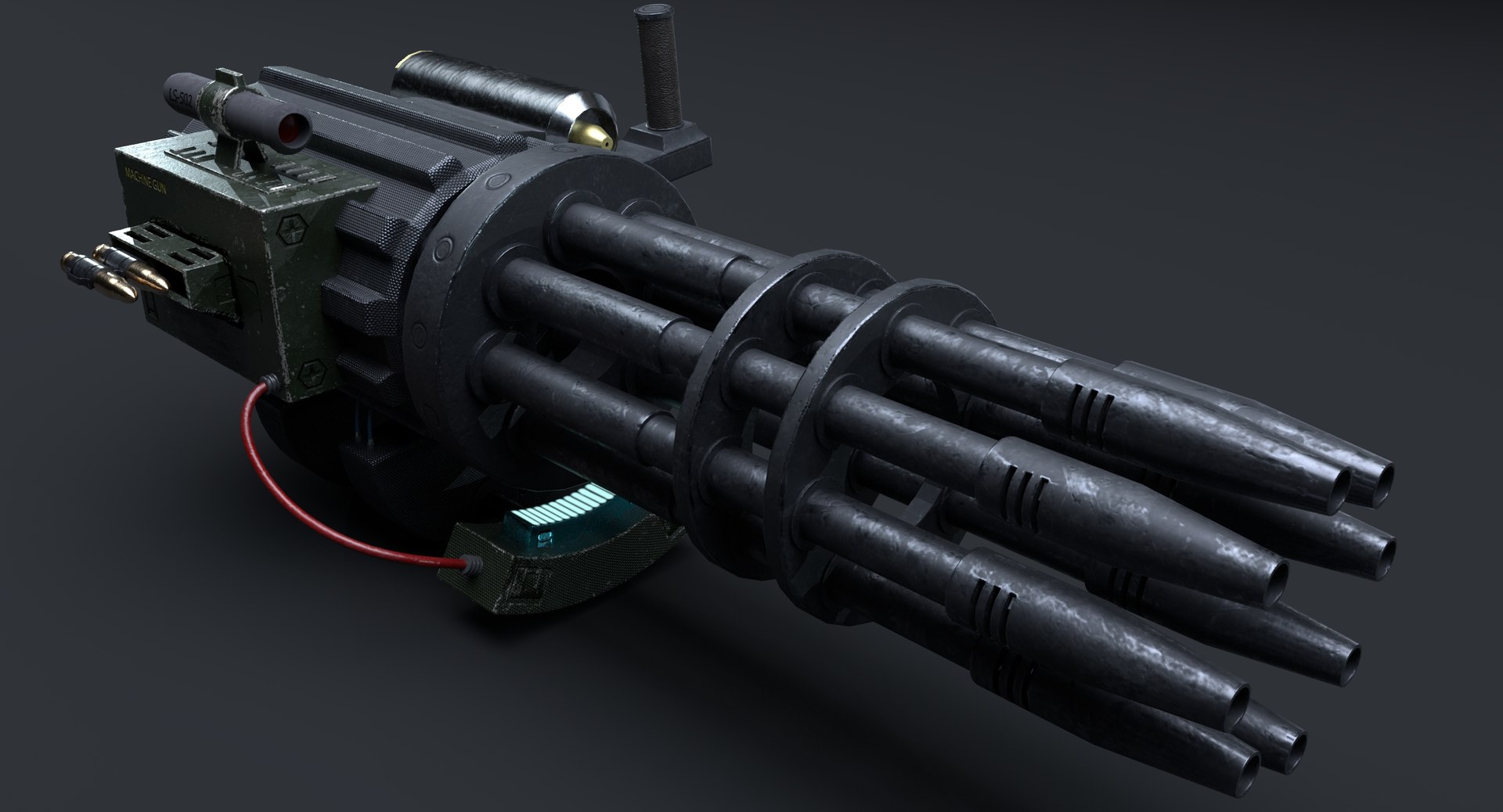 Machine Gun 3D Model - TurboSquid 1362001